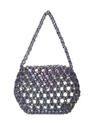 0711 TBILISI Mira Mini Beaded Bag - Blue