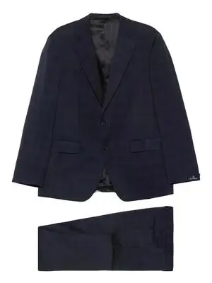 Scabal Checked Suit - Blue