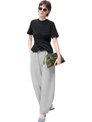 Loewe Barrel Trousers - Light Grey