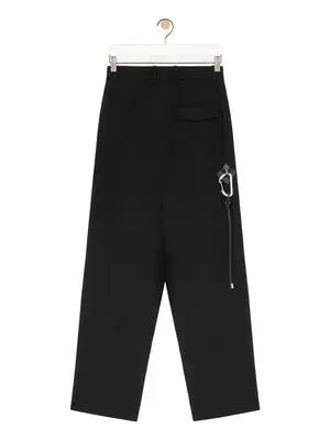 Loewe Cotton Twill Trousers - Black