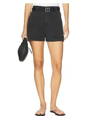 AGOLDE Kiva Short - Washed Black