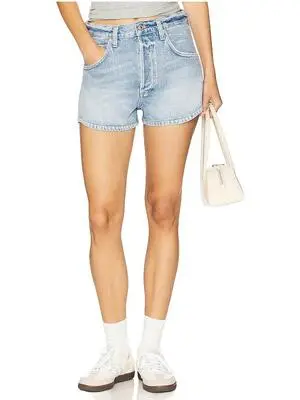 Citizens Of Humanity Abita Curved Hem Denim Shorts - Blaire