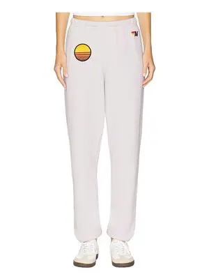 Aviator Nation Sunset Patch Sweatpant - Dove Grey