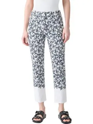 Akris Maru Daisy Ankle Jeans - Cream-black