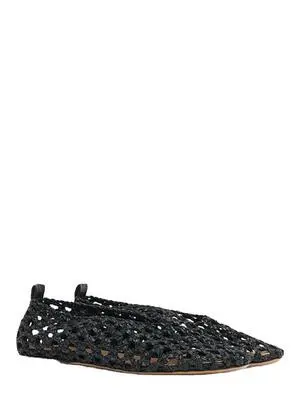 MANSUR GAVRIEL Open Weave Ballerina Flat - Black