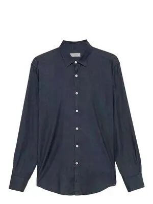 Canali Chambray Shirt - Blue