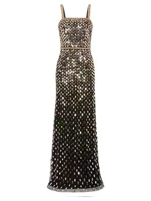 Jenny Packham Juliette Maxi Dress - Black