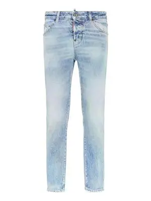 Dsquared2 Jeans With Logo Tag - Blue