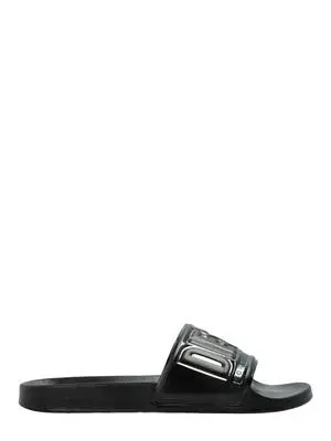 DIESEL Sa-mayemi Embossed Logo Slides - Black
