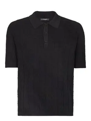 BALMAIN Knitted Polo Shirt