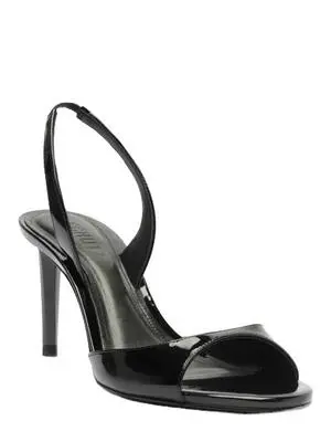 Schutz Scarlett Mid Slingback Sandal - Black