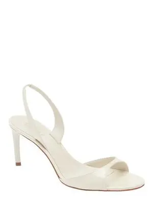 Schutz Scarlett Mid Slingback Sandal - Sugar White