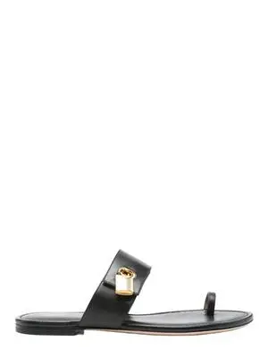 TOM FORD Padlock Sandals - Black
