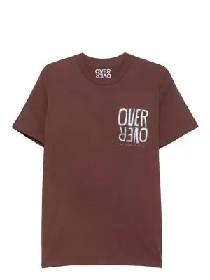 OVER OVER Cotton T-shirt - Brown