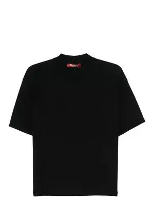 Max Mara Mock-neck T-shirt - Black