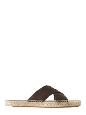 Zegna Panarea Suede Sandals - Brown