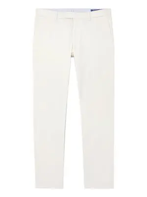 Polo Ralph Lauren Slim-fit Stretch-cotton Twill Trousers - Neutrals