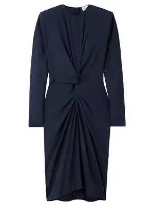 STELLA MCCARTNEY Twist-Front Crepe Midi Dress