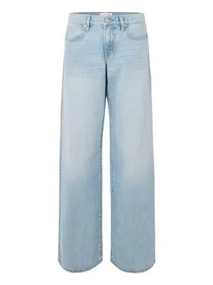 SLVRLAKE Mica Low-rise Wide-leg Jeans - Blue