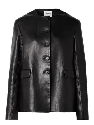 Khaite Jameson Leather Jacket - Black