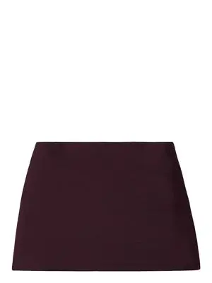 KHAITE Jett Wool And Silk-Blend Crepe Mini Skirt