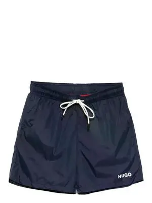 Hugo Logo Swim Short - Blue
