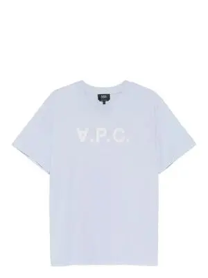 A.p.c. Logo-print T-shirt - Blue