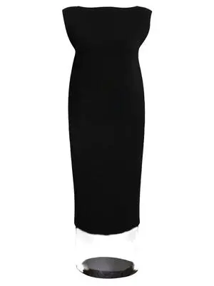 Khaite Malik Midi Dress - Black