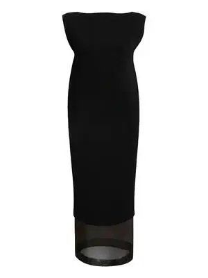 Khaite Malik Midi Dress - Black