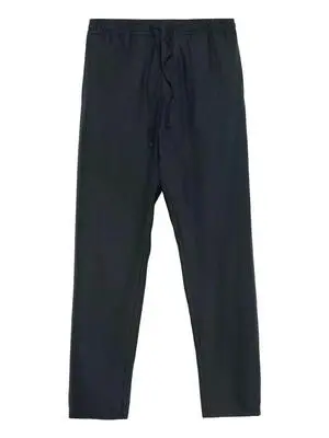 Canali Drawstring-waistband Trousers - Blue