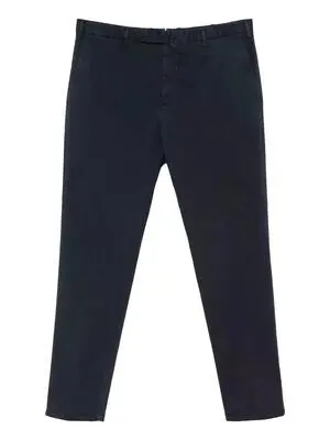 DELL'OGLIO Pressed-crease Chino Trousers - Blue