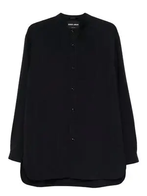 Giorgio Armani Wool Shirt - Blue