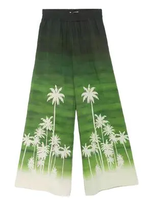 MAISON LA PLAGE Como Flared Trousers - Green