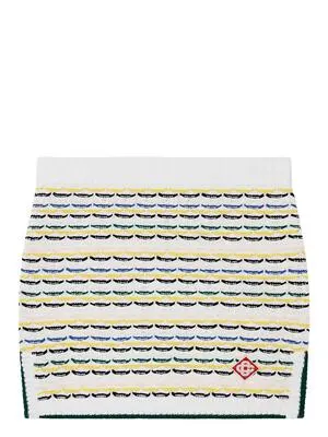 Casablanca Tuck Stitch Knit Mini Skirt - Multi