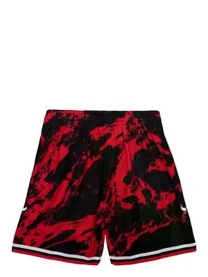 Mitchell & Ness X Nba Chicago Bulls 1997 Team Marble Swingman Shorts - Black