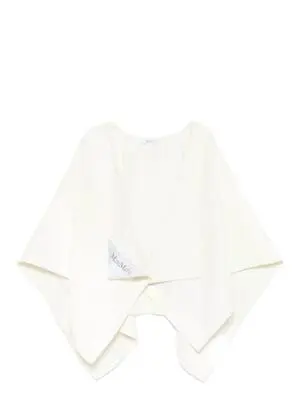 Max Mara Asymmetric Poncho - Neutrals