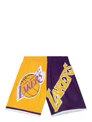 Mitchell & Ness Nba La Lakers Big Face 5.0 Shorts - Yellow