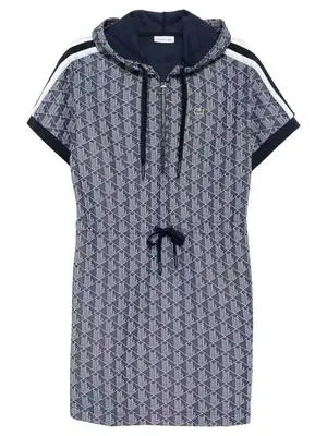 Lacoste Jacquard Monogram Dress - Blue