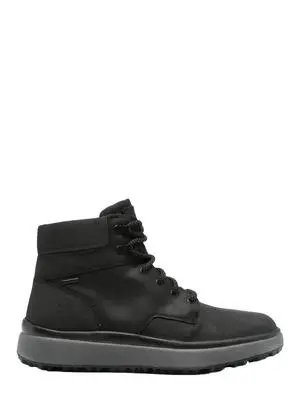Geox Leather Biker Boots - Black