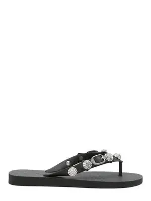 Balenciaga Cagole Thong Flip-flops - Black