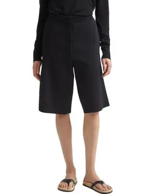 TOTEME Knit Knee-length Shorts - Black