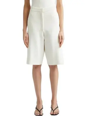 TOTEME Knit Knee-length Shorts - White