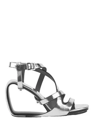United Nude Mobius Sia Hi Sandals - Silver