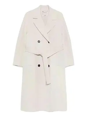 Max Mara Virgin Wool Double-breasted Coat - Neutrals