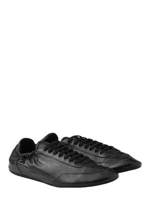 Prada Leather Sneakers - Black