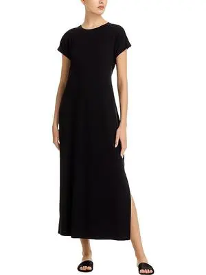 Eileen Fisher Tie Back Maxi Dress - Black