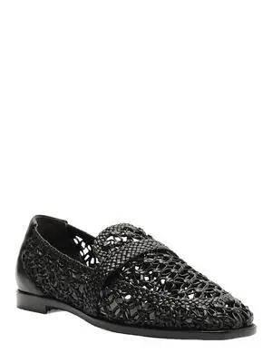 ALEXANDRE BIRMAN Jane Tresse Loafer Flats - Black