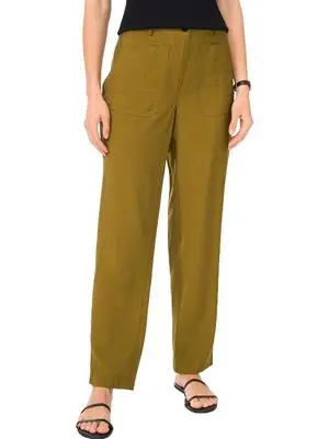 Halogen Patch Pocket Straight Leg Pants Olive Moss