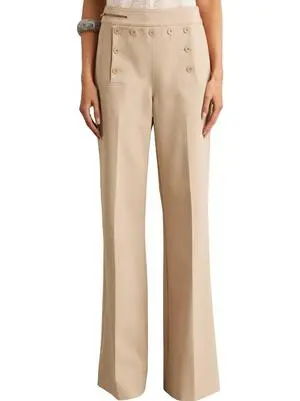 REISS Sidney Bootcut Trousers Neutral