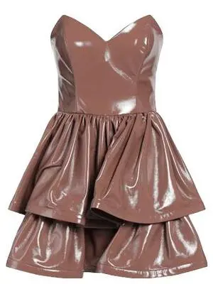 Elisabetta Franchi ELISABETTA FRANCHI Coated Mini Dress Beige